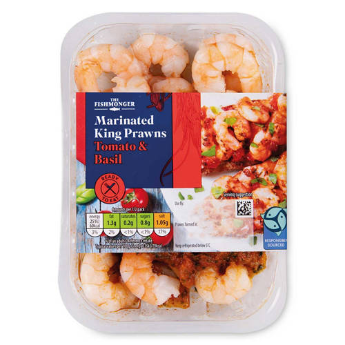 Ready to Eat Tomato & Basil Marinated King Prawns | ALDI UK